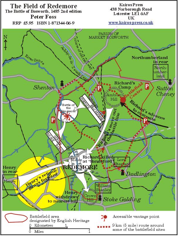 Battle of Bosworth map